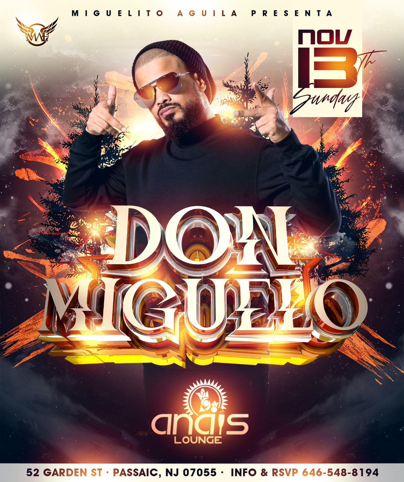 Don Miguelo “El Mejor Del Bloque” Tickets - Anais Lounge